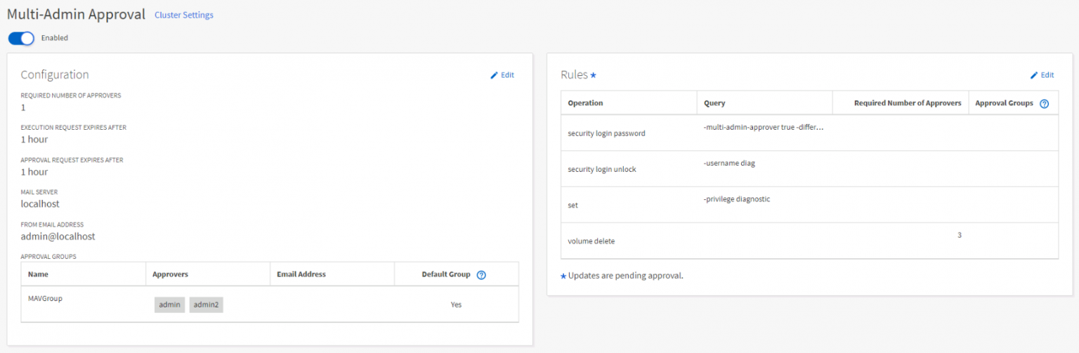 NetApp ONTAP – Setting up Multi-Admin Verification via CLI and System ...